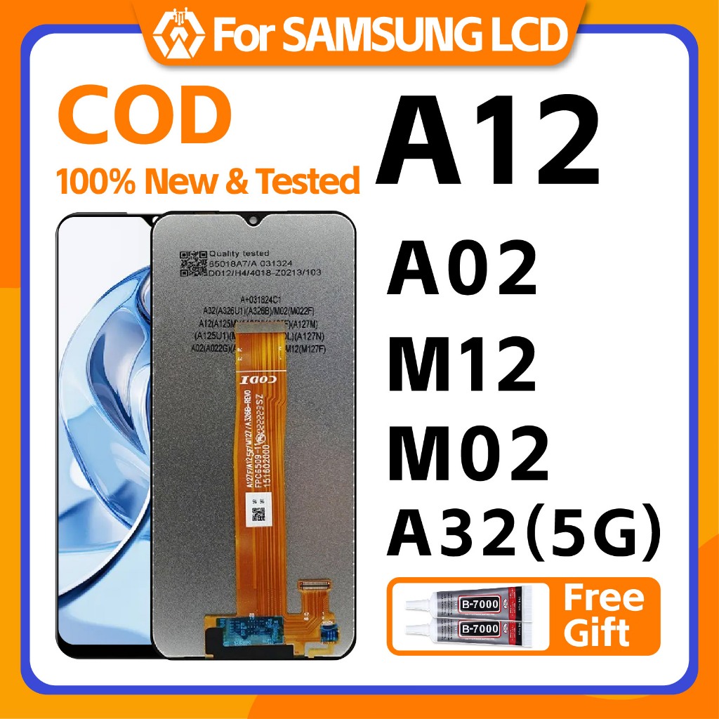 LCD For Samsung A12 / A02 / M02 / M12 / A32(5G) Display Screen Assembly ...