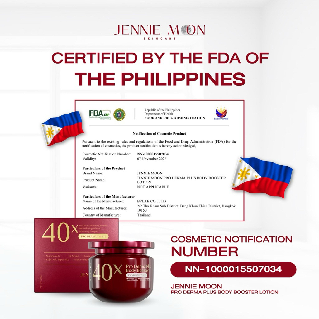 ONHAND! Jennie Moon 40X Pro Derma Plus Body Booster with QRcode ...