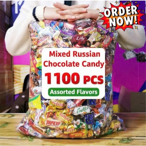 BUY 500 GET 500 GRAM Russian Chocolate Mixed Fructose Candy 500g ...