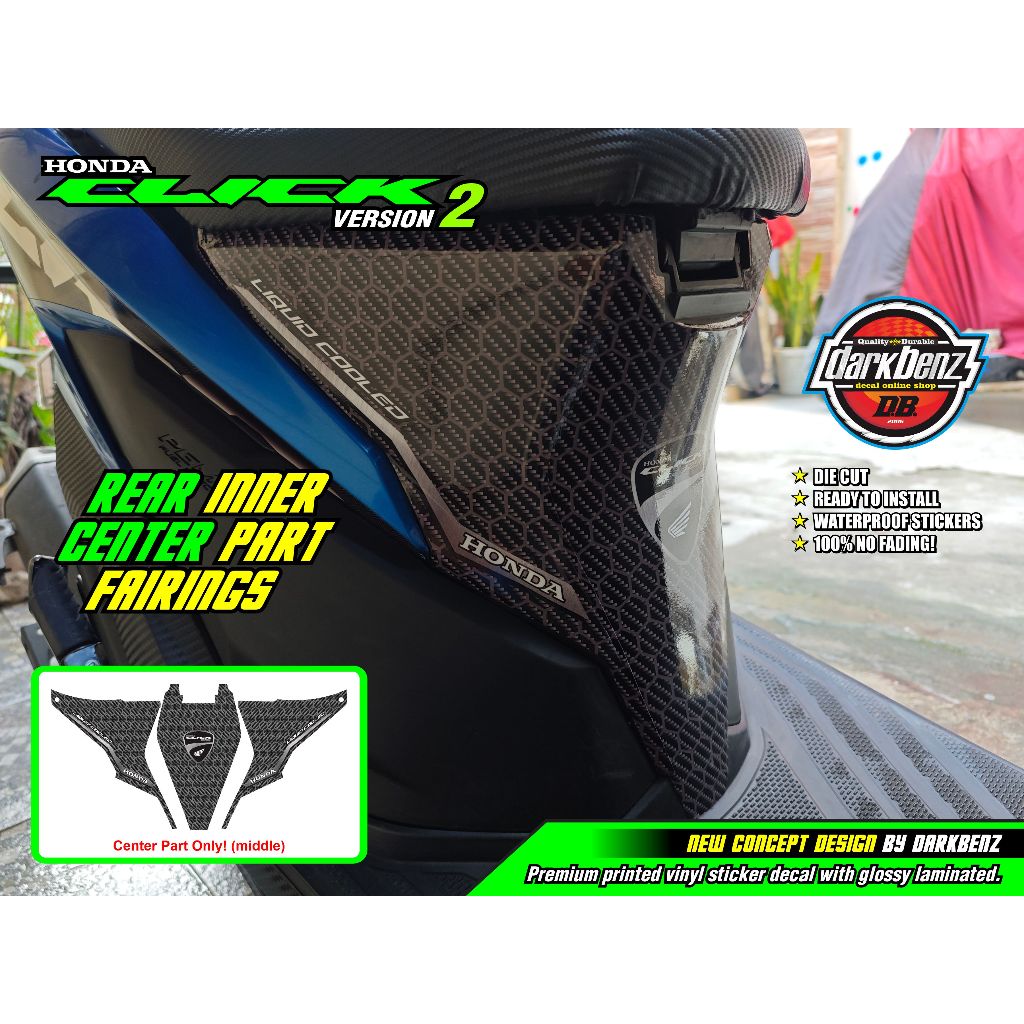 Honda Click Version 2 Inner Design - Premium Quality Printed Sticker ...