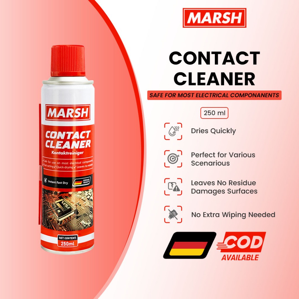 Marsh Contact Cleaner Wire Circuit Switch 250ml Industrial Removes Dust ...