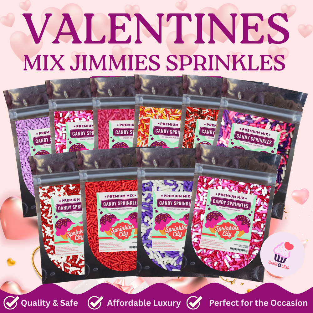 Valentines Vermicelli Candy Sprinkles Mixes 50g Valentines Jimmies ...