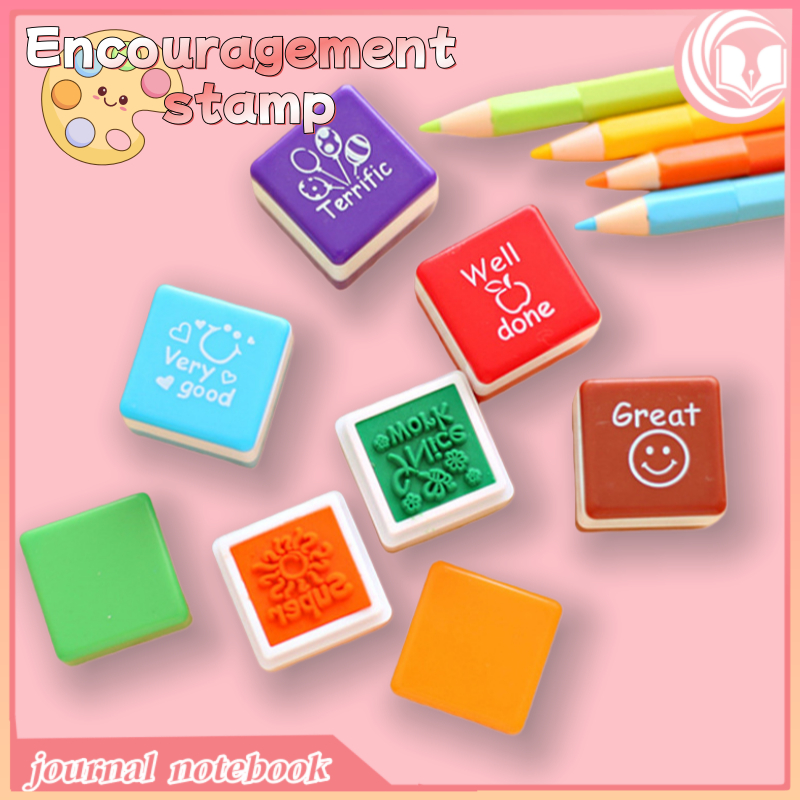 6 in 1 Teacher's stamp Multi Design ‘Very Good’ Self-Inking Stamp ...