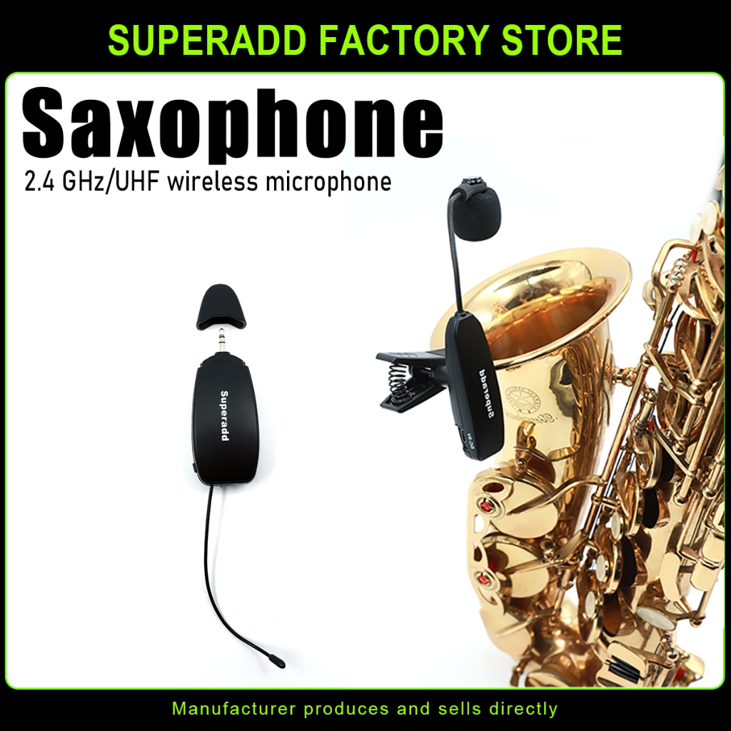 Professional wireless microphone SUPERADD Saxophone/Trumpet/Tuba ...