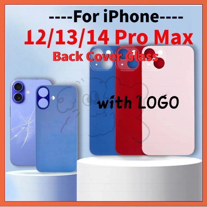 For Phone 11 12 13 14 Pro Max Mini Back Glass Battery Cover Big Hole ...