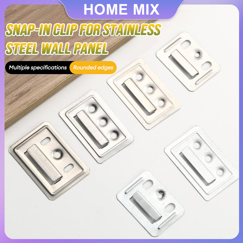 100Pcs Metal Clip For Wall and Ceiling Fluted Cladding Clip Easy ...