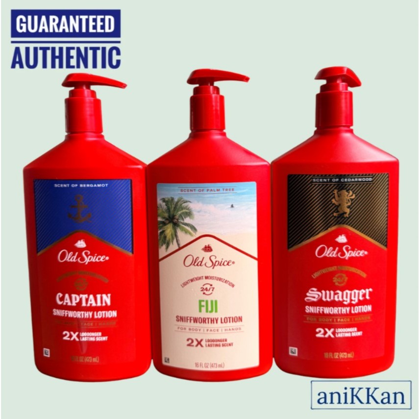 16 oz Old Spice Lotion Fiji, Swagger, Captain | Shopee Philippines