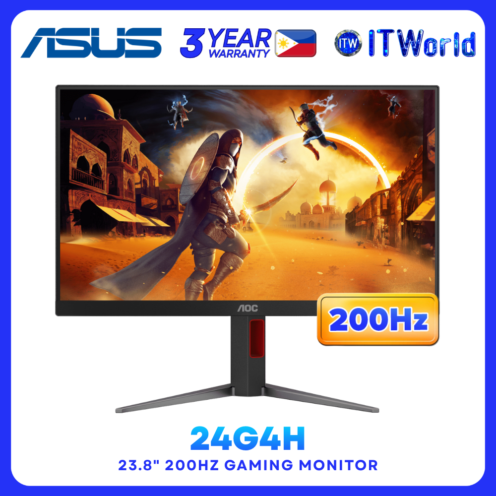AOC 24G4H 23.8" - 1920×1080 FHD / FHD / 200Hz / 0.3ms MPRT / HDR10 ...