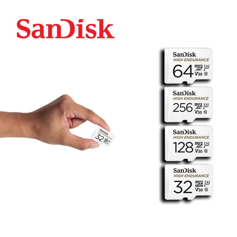 SanDisk High Endurance MicroSD Card with Adapter |Security Dash Car ...