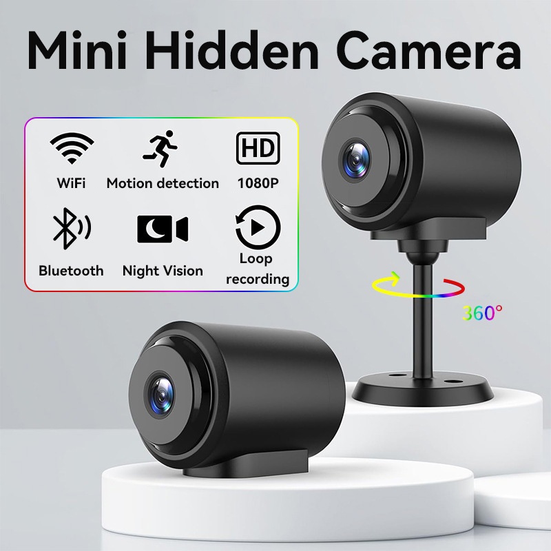 Mini Small CCTV Camera Wireless WiFi Hidden Camera HD 1080P Night ...