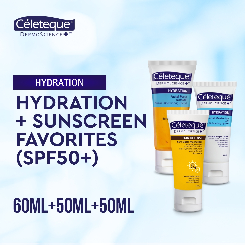 Céleteque Hydration + Sunscreen Favorites (with SPF50+ Protection For ...