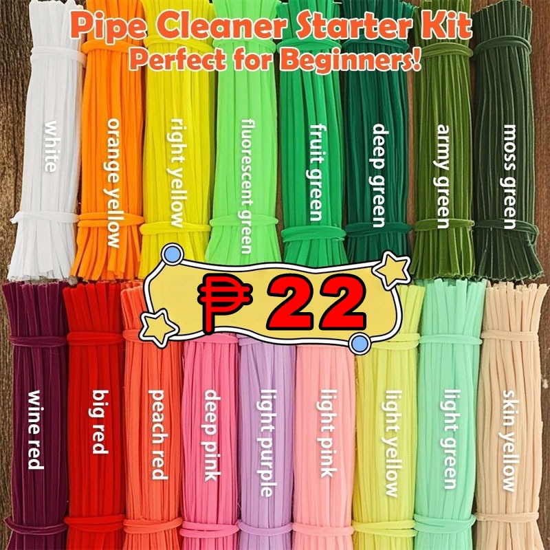 8MM 100PCS Colorful Fuzzy Wires Chenille Twisted Sticks Perfect for Diy ...
