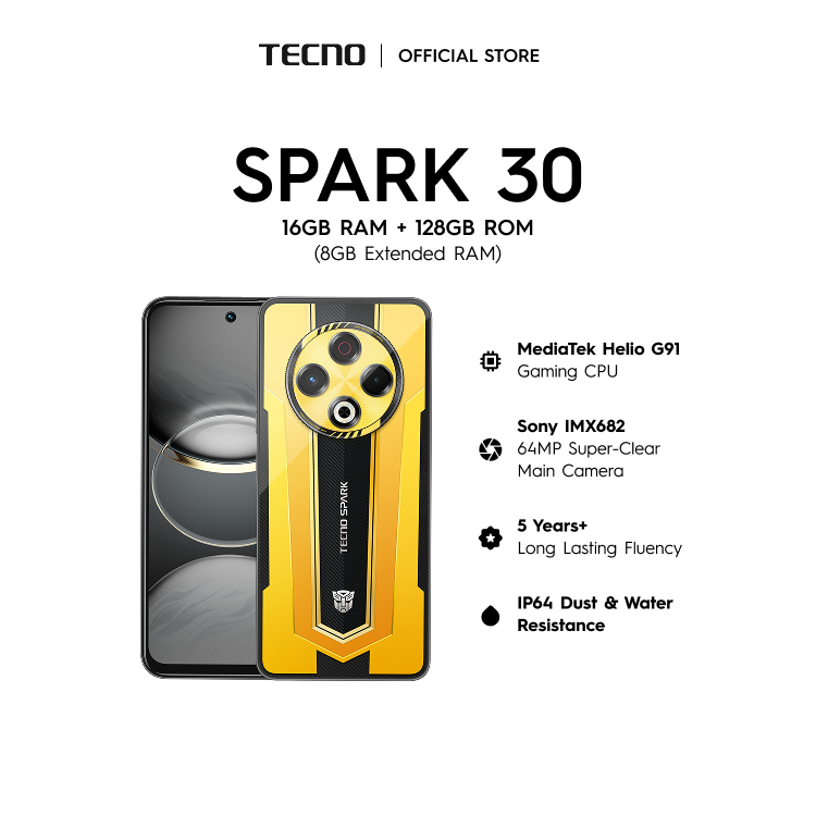 [PAYDAY 15] TECNO SPARK 30 16GB (8+8) + 256GB | MTK G91 Processor ...