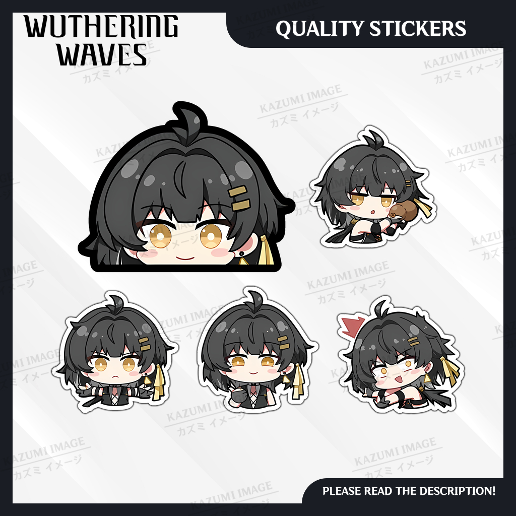 Rover (Female) - Wuthering Waves Waterproof Peeker Emoji Stickers ...