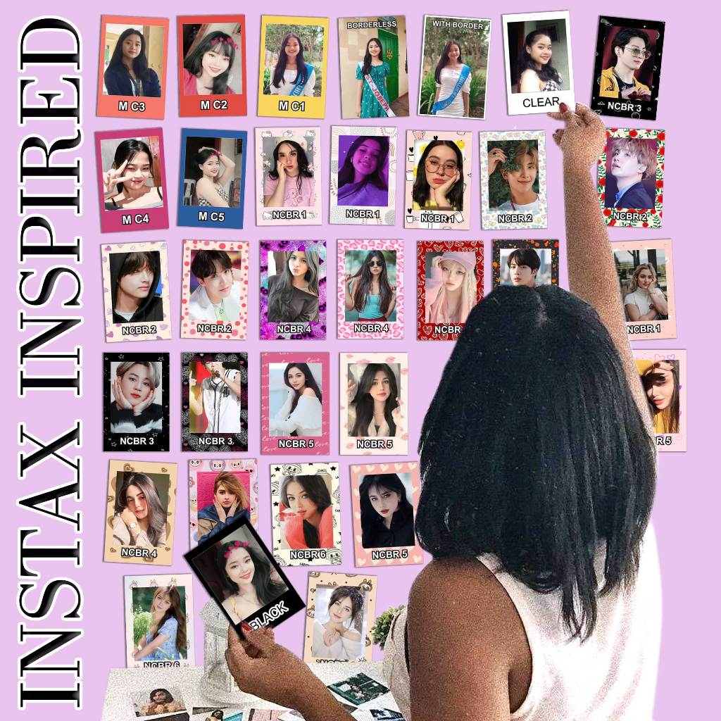 PHOTO PRINT INSTAX MINI SIZE 2X3 IN, CLASSIC AND RETRO FRAME, MOBILE OR ...