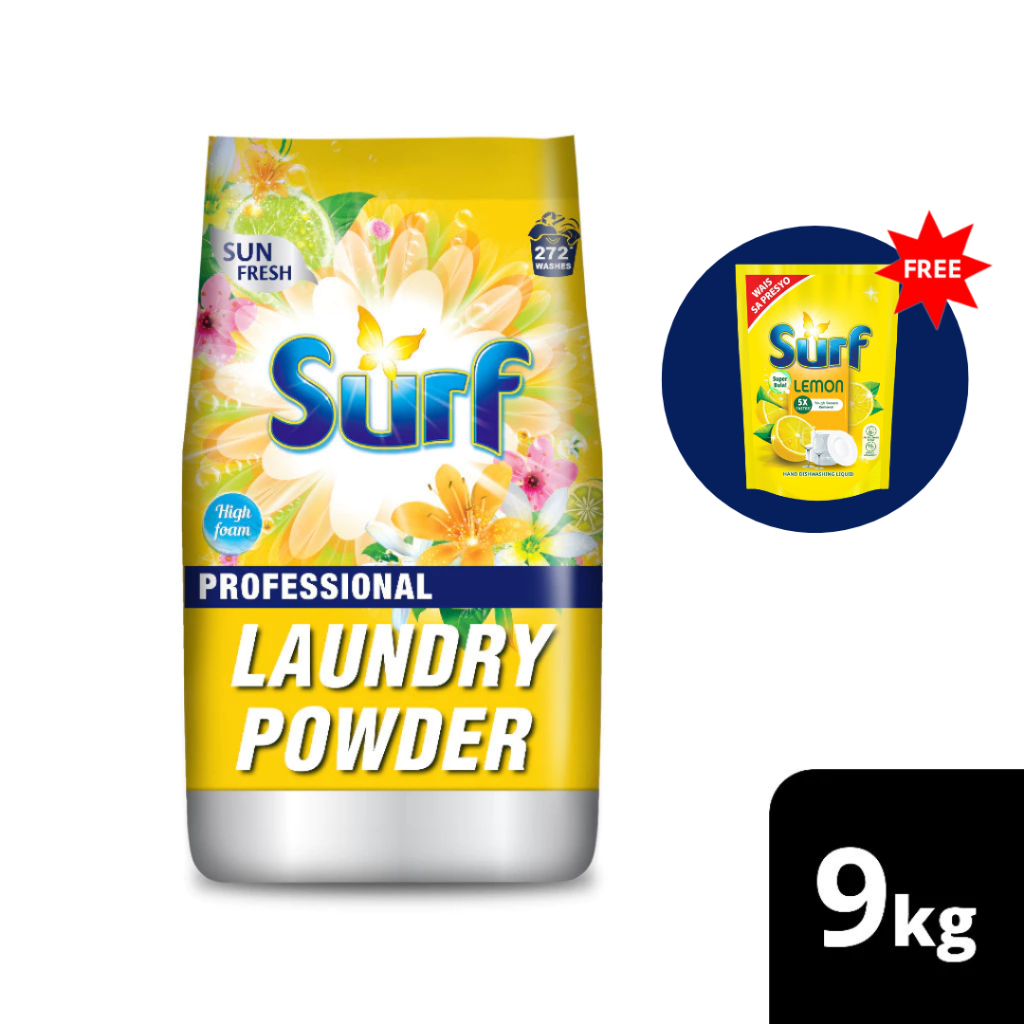 BUY 1 Surf Sun Fresh Laundry Powder 9kg, GET FREE Surf Dishwashing ...