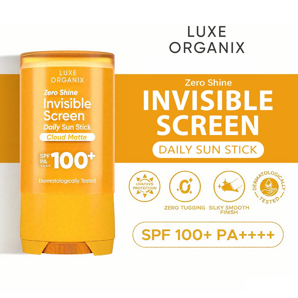 Luxe Organix Sunscreen Stick Zero Shine Invisible Screen Daily Sun (For ...
