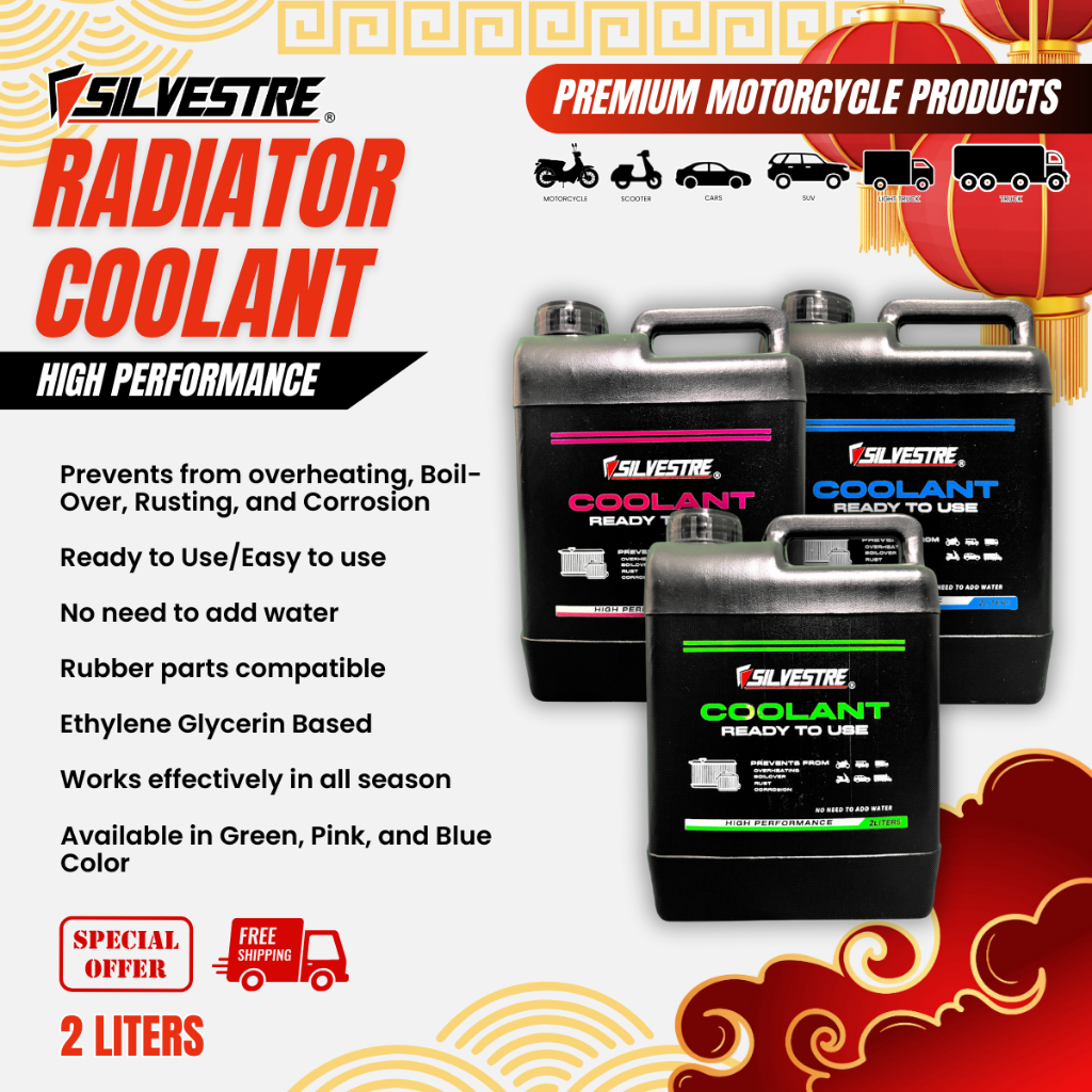 SILVESTRE High Performance Antifreeze / Coolant 2 Liters (Ready to use ...