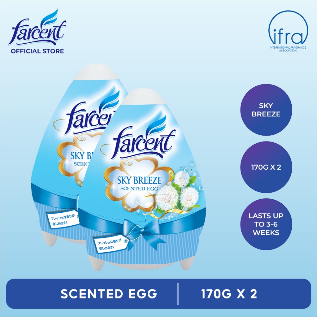 Farcent Scented Egg - Skybreeze Set of 2 (170g each) | Shopee Philippines