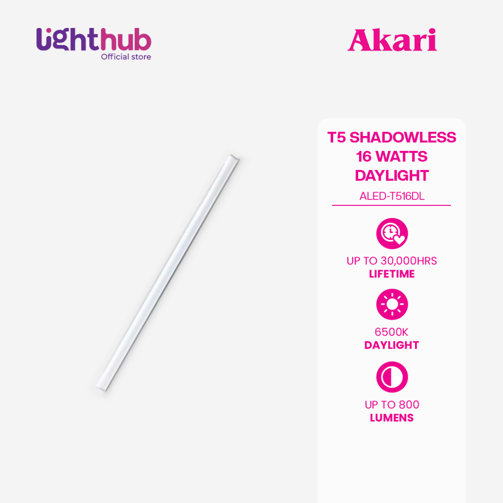 Akari 16W T5 Shadowless Daylight (ALED-T516DL) | Shopee Philippines