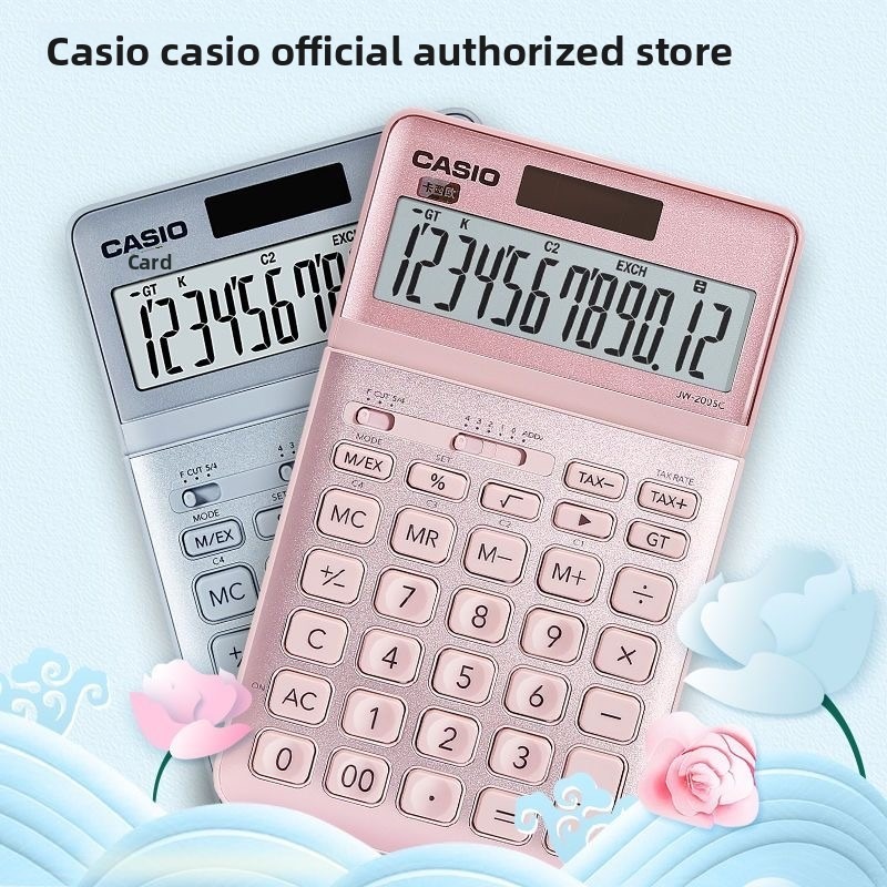 Casio JW-200SC Desktop Calculator with Dual Power and Adjustable ...