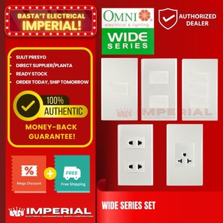 Omni by IMPERIAL Wide Series 1Gang 2Gang 3Gang 1-Way Set 2Gang ...