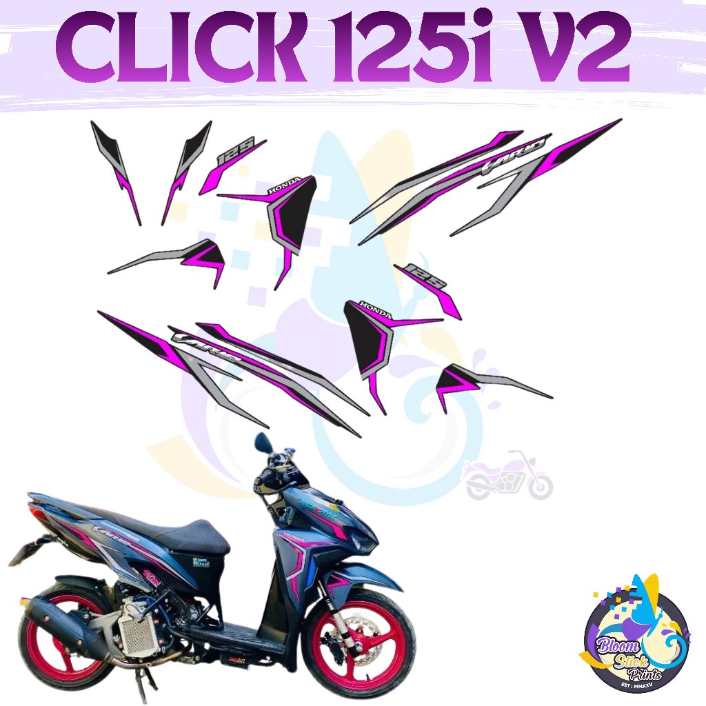 HONDA CLICK V2 VARIO INDO LINE STRIPPING 2025 STICKER DECALS | Shopee ...