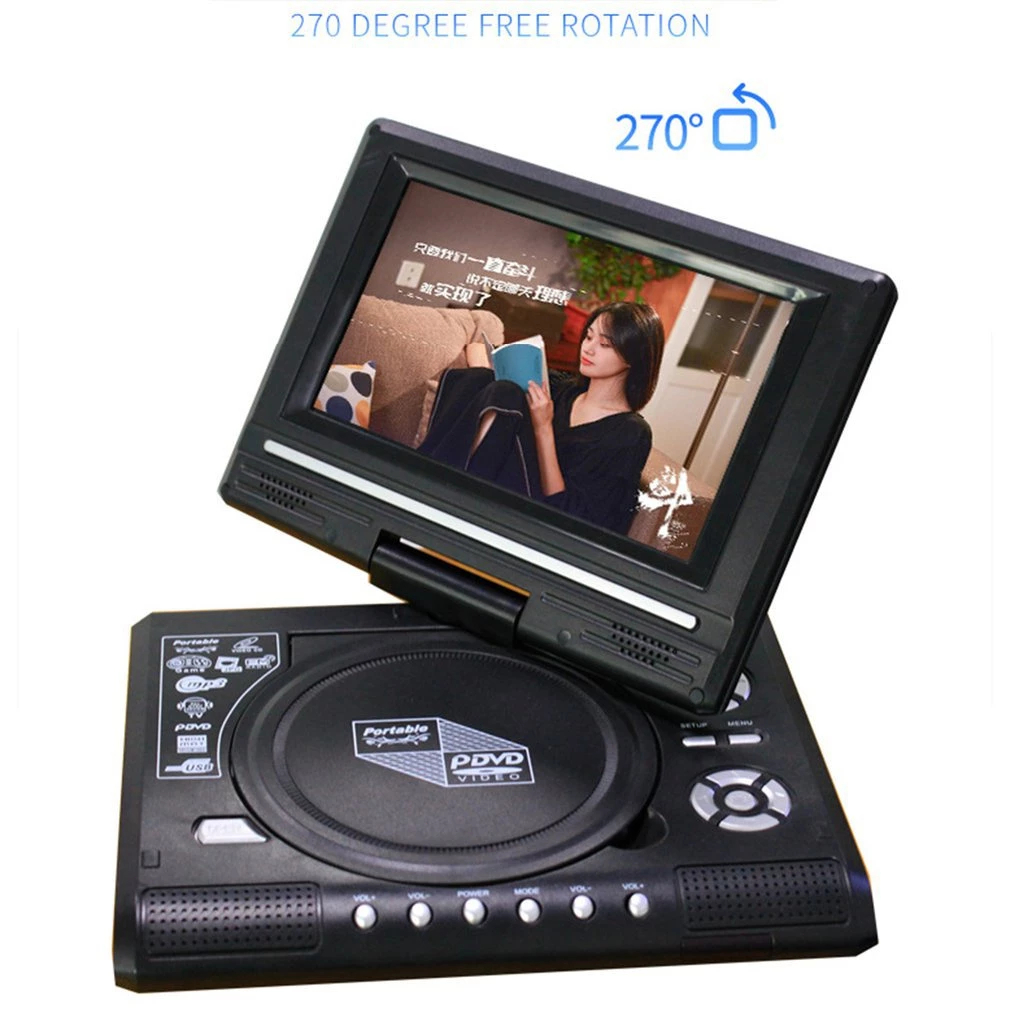9.8/7.8 Inch HD Portable Mini TV DVD Player Multifunctional VCD MP3 ...