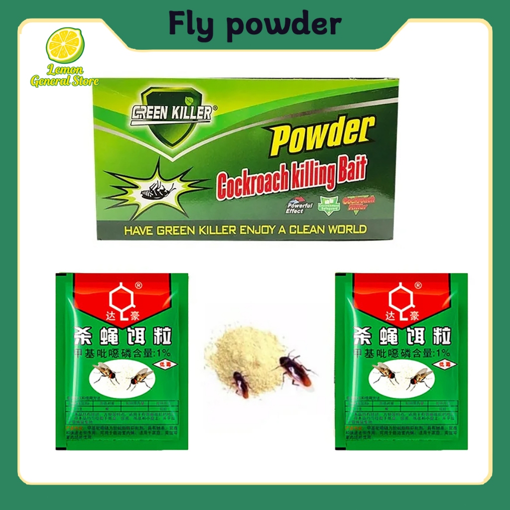 Effective Green Leaf Powder Cockroach Killing Bait Eco-Friendly ...