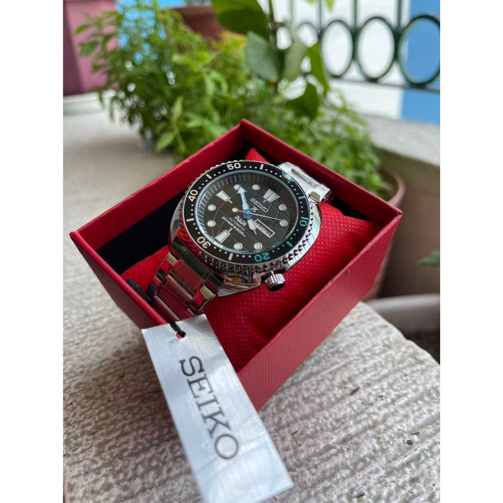 Seiko Automatic Diver Watch 200m Water Resistant Day & Date Stainless ...