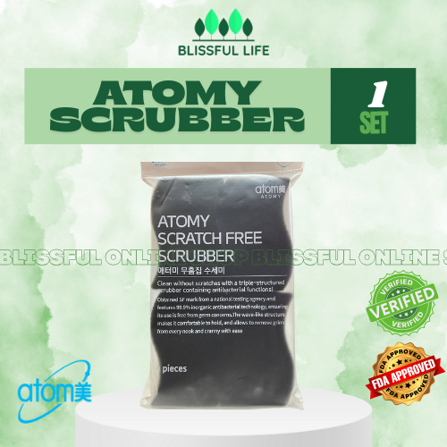 ATOMY SCRUBBER SPONGE 4 PACKS (MADE IN KOREA) | Shopee Philippines