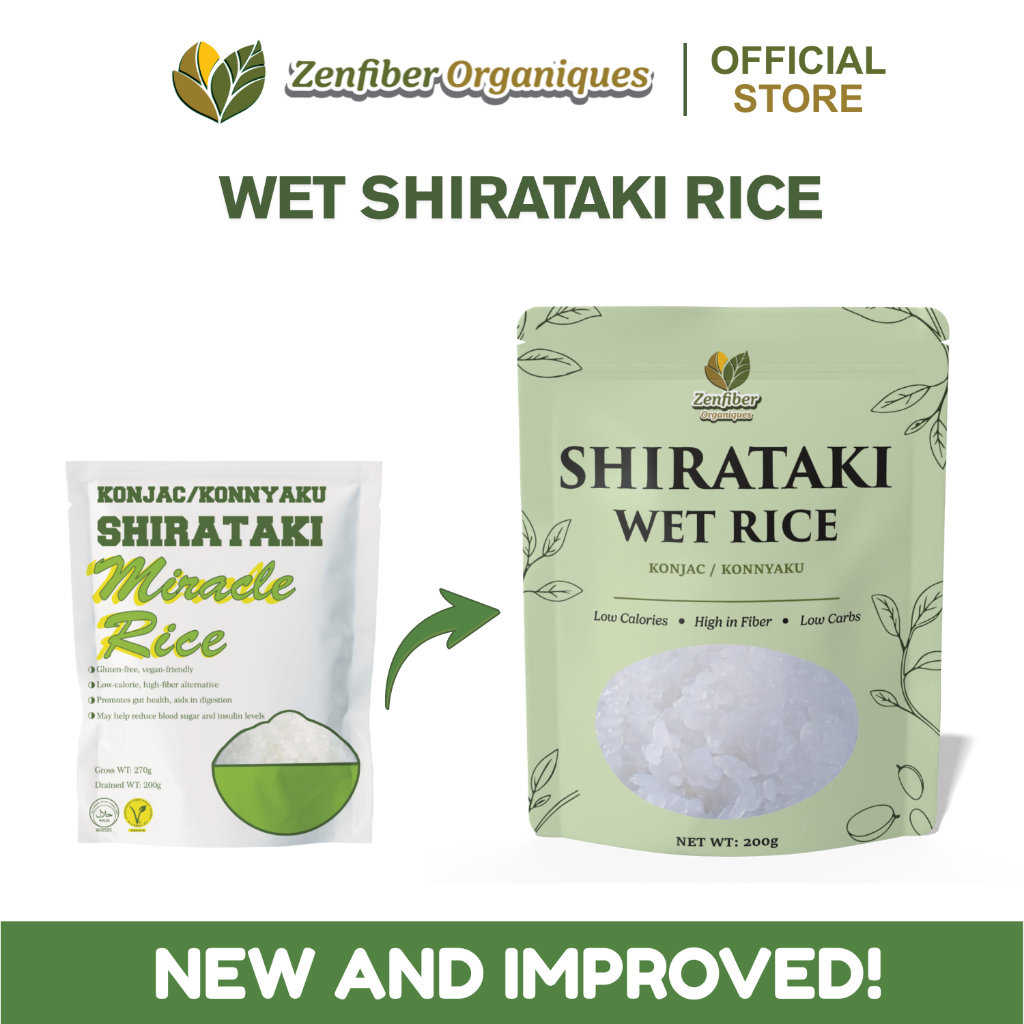 Zenfiber Organiques Shirataki Konjac Rice / Noodles | Shopee Philippines
