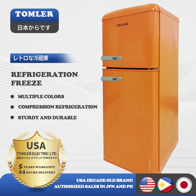 【COD】Tomler Mini Refrigerator Single Double Door 45L-72L Low Power ...
