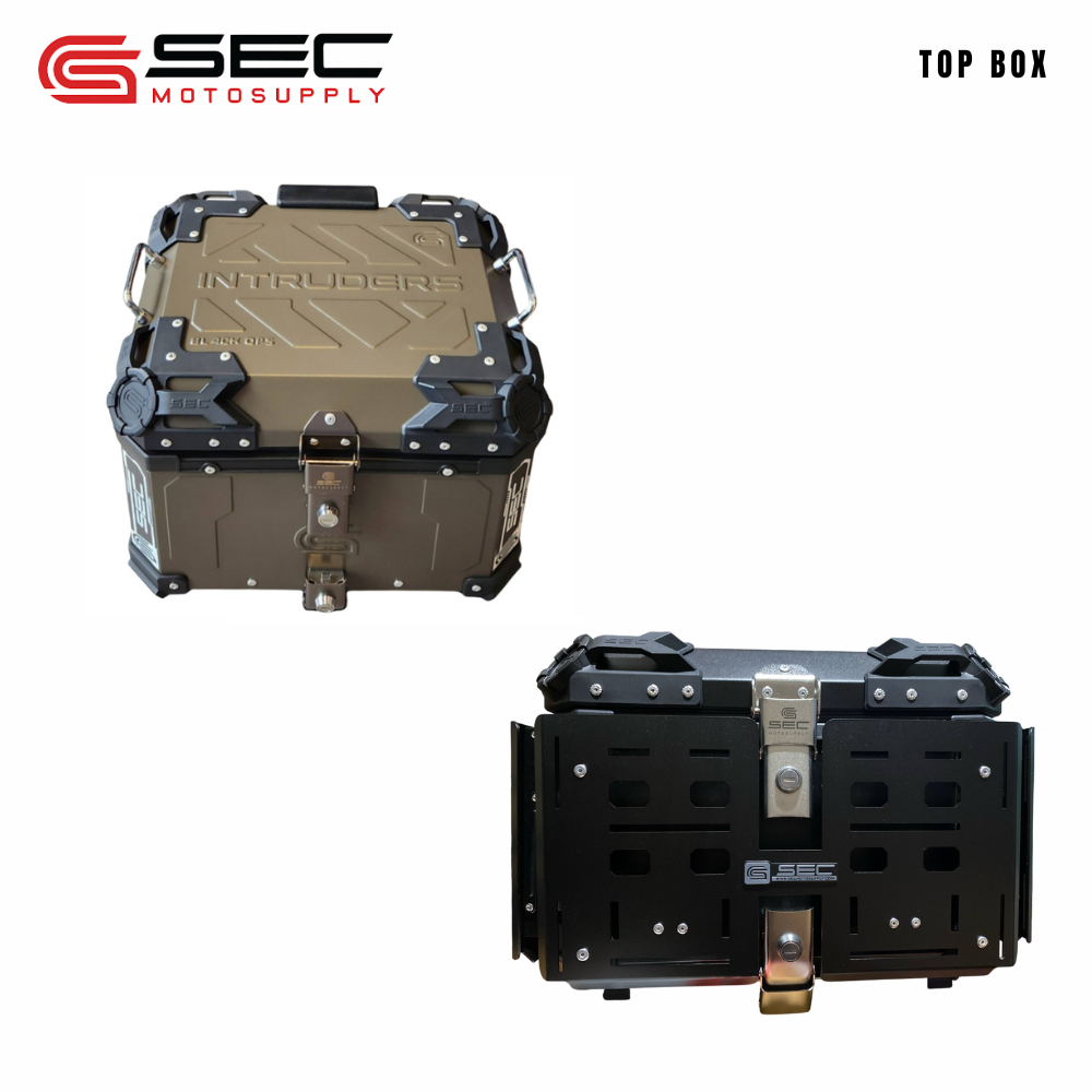 SEC 45L Alloy Motorcycle Top Box – Camper & Intruders Models | Shopee ...