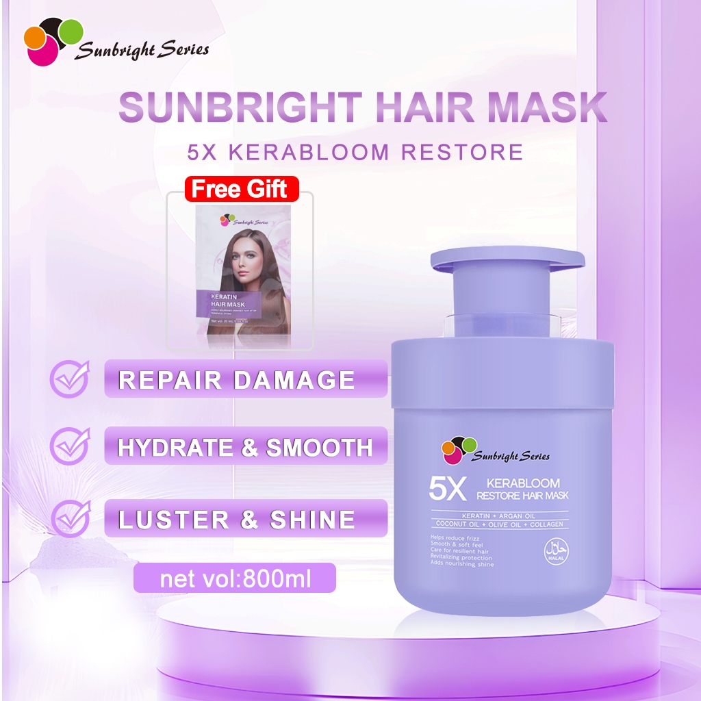 Sunbright Series Hair Mask 5x Kerabloom Restore Repairs Damage ...