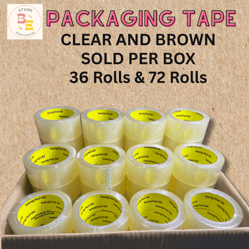 100M/200M CLEAR PACKAGING TAPE FOR PARCEL/BOXES-Extra Strong High Tack ...