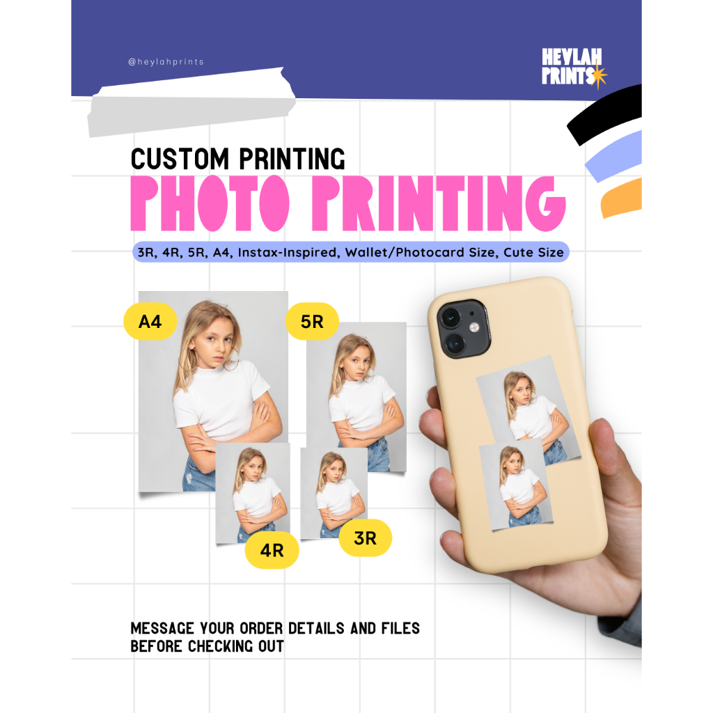 Customized Photo Printing, Wallet Size, Photo Card, 3R, 4R, 5R, A4 ...