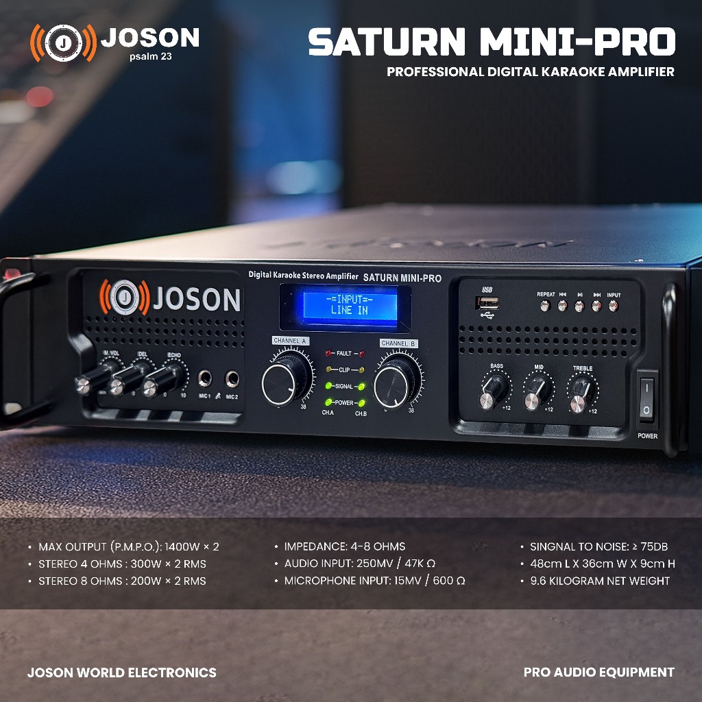 Joson SATURN MINI-PRO Digital Karaoke Amplifier (2026 Model) | Shopee ...