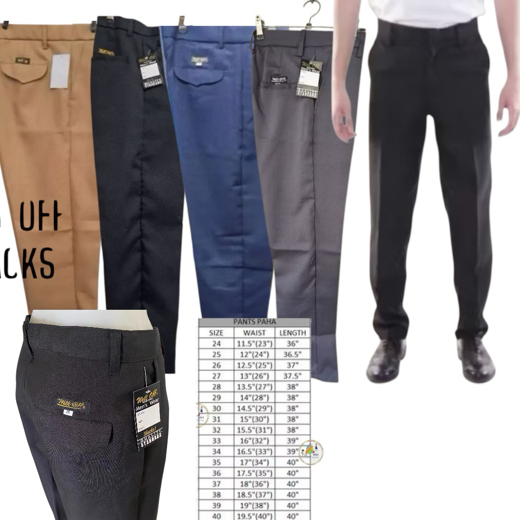 Well off slacks for adult | Shopee Philippines