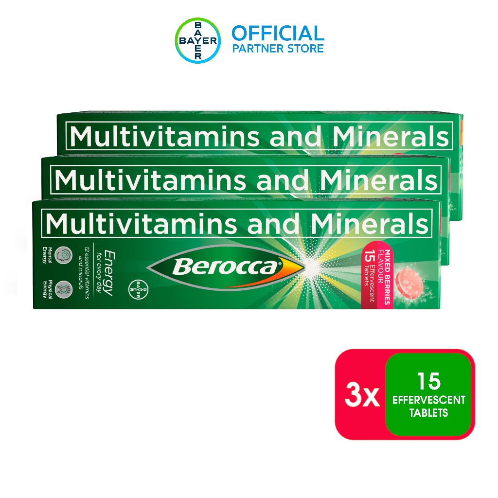BEROCCA® Energy Mixed Berries Multivitamins and Minerals 15 ...