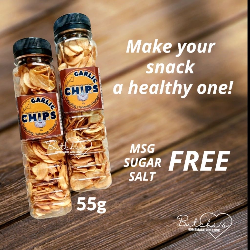 Butchi's Garlic Chips/Garlic Chips/Fried Garlic/Crispy Garlic Chips 55g ...