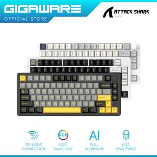 Attack Shark X86 Full Aluminum 75% Tri Mode Wireless Gasket Hot ...