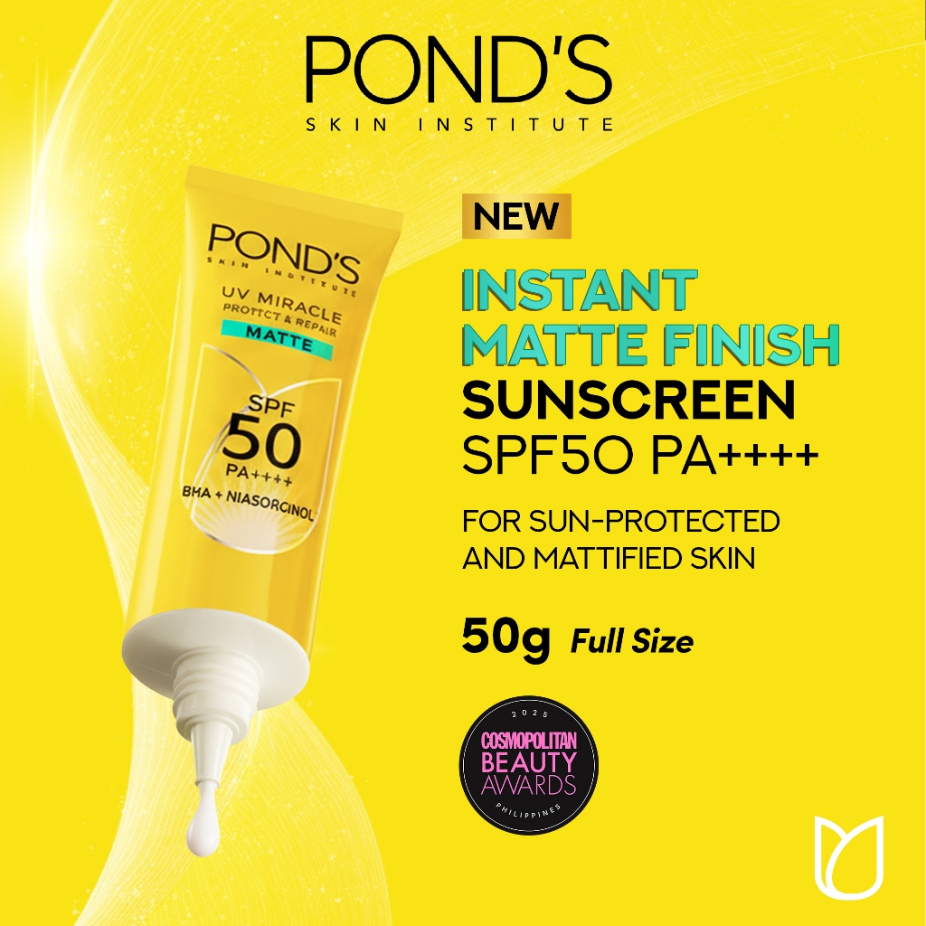 Pond's UV Miracle Matte Sunscreen SPF 50 PA++++ 50g | Shopee Philippines