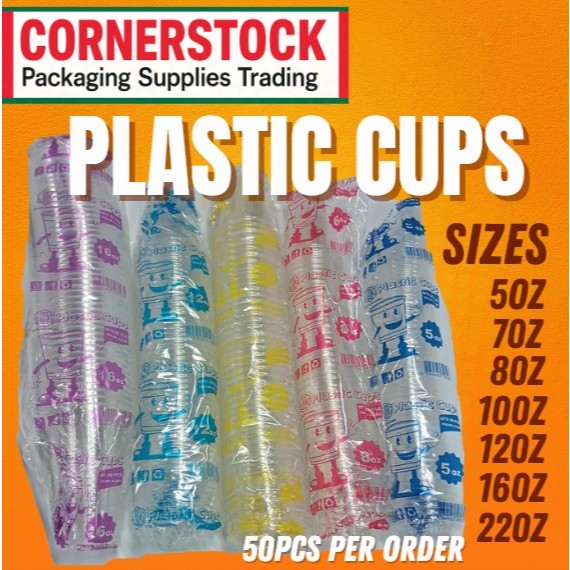 【LOWEST SHIPPING】50pcs PLASTIC CUPS Disposable Tray SFORK Cup Baso ...