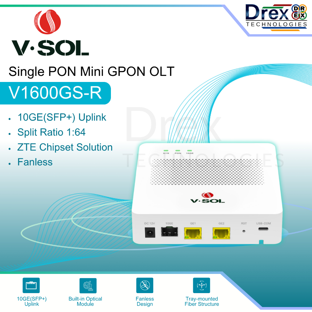 Vsol V1600GS-R Single PON Mini GPON OLT | Shopee Philippines