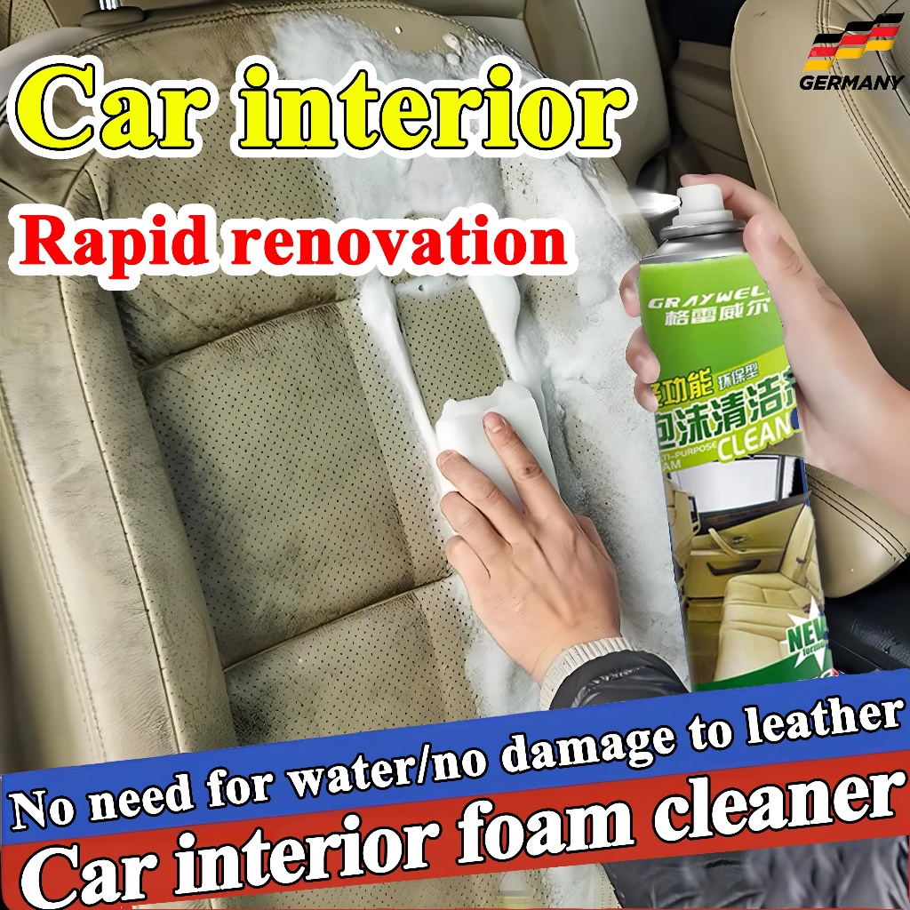 car interior cleaner 650ml foam cleaner spray for car car ceiling foam ...