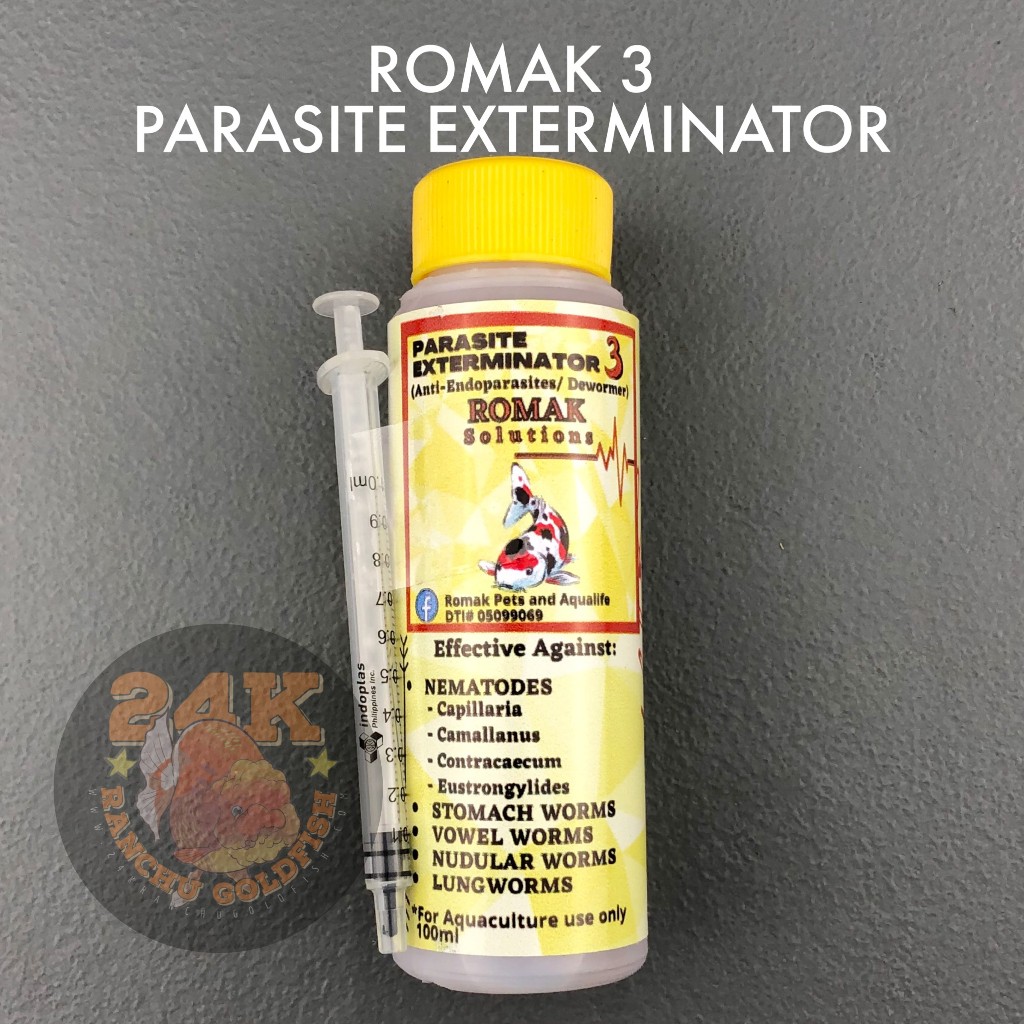 ROMAK 3 PARASITE EXTERMINATOR DEWORMER/STOMACH/VOWEL/NUDULAR/LUNG WORMS ...