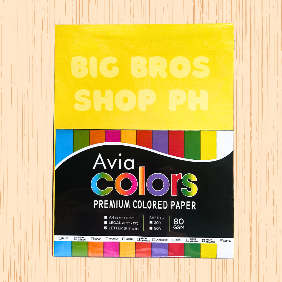 Avia Colors Premium Colored Paper Art Paper for Crafts School Student ...