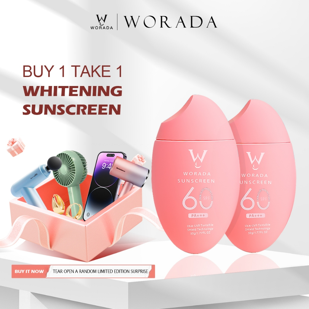 WORADA Sunscreen SPF60 PA+++ Whitening & Moisture Sunblock for Face ...