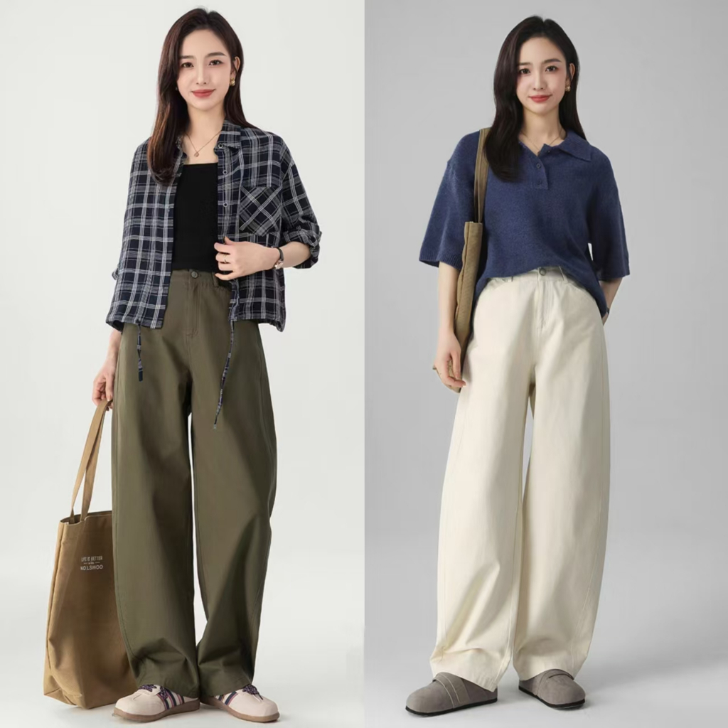 Kinwoo Cargo Trouser Pants Wideleg Unisex With back pockets S-XXL ...
